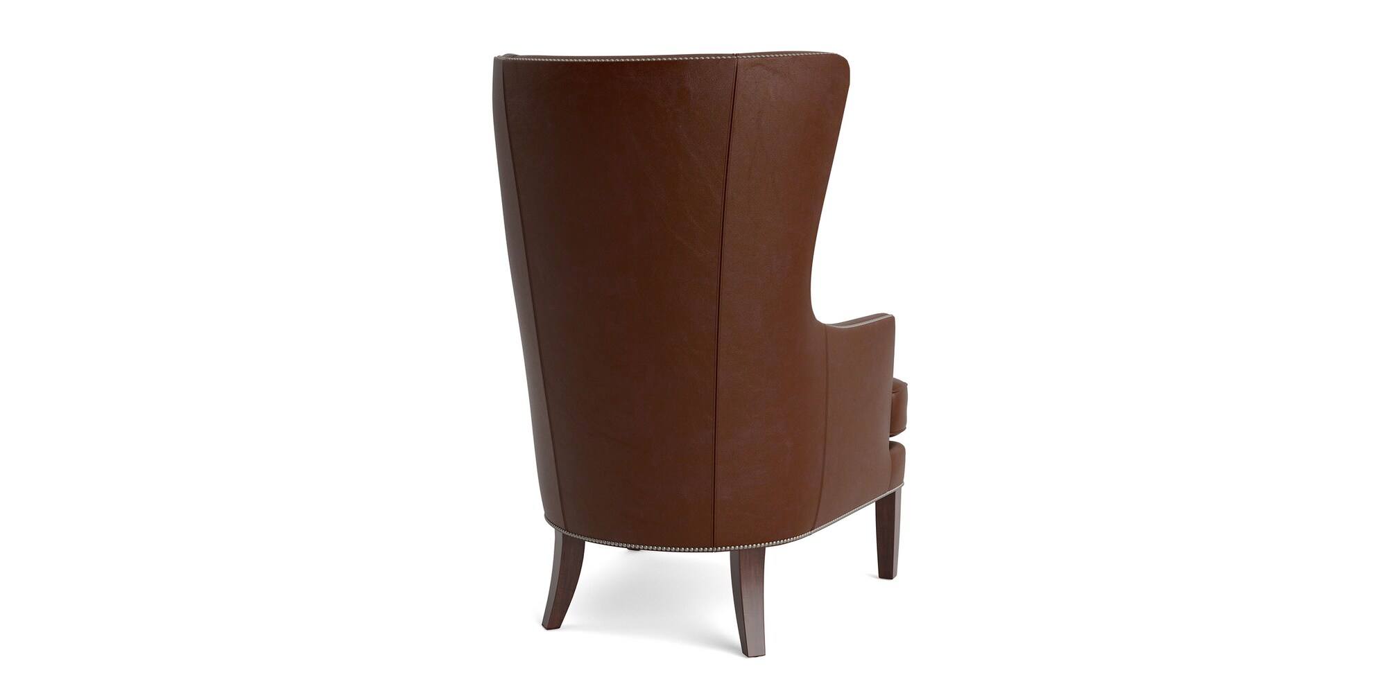 Whitney Leather Wingback Accent Chair | Bassett Furniture