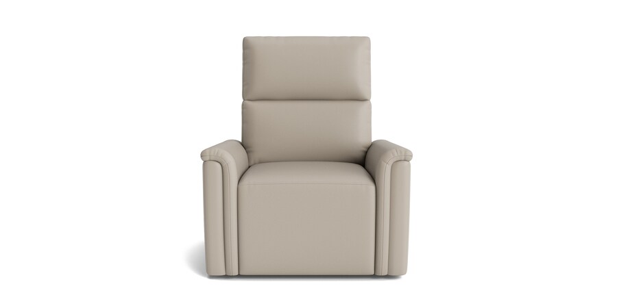 Hudson Leather Track Arm Swivel Glider Power Recliner | Bassett Furniture