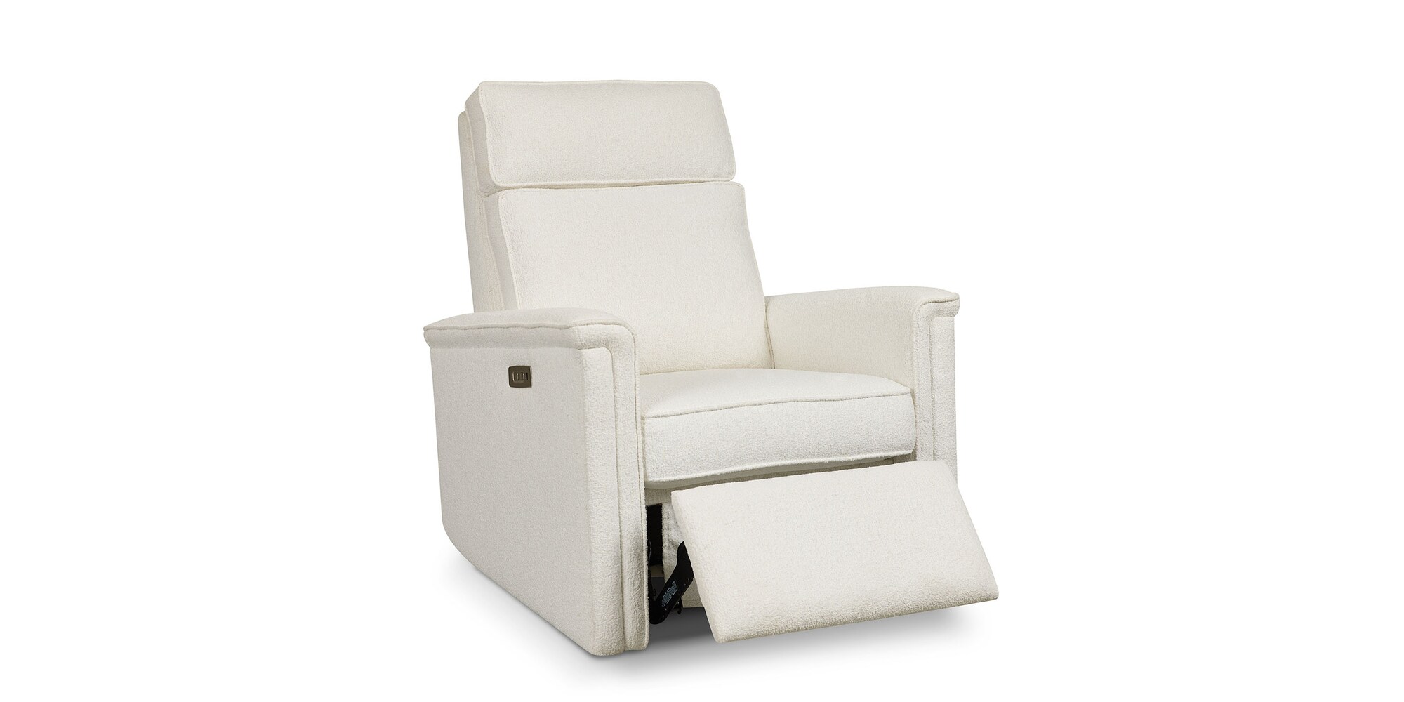 Ayden Pad Arm Lay Flat Power Lift Recliner | Bassett Furniture
