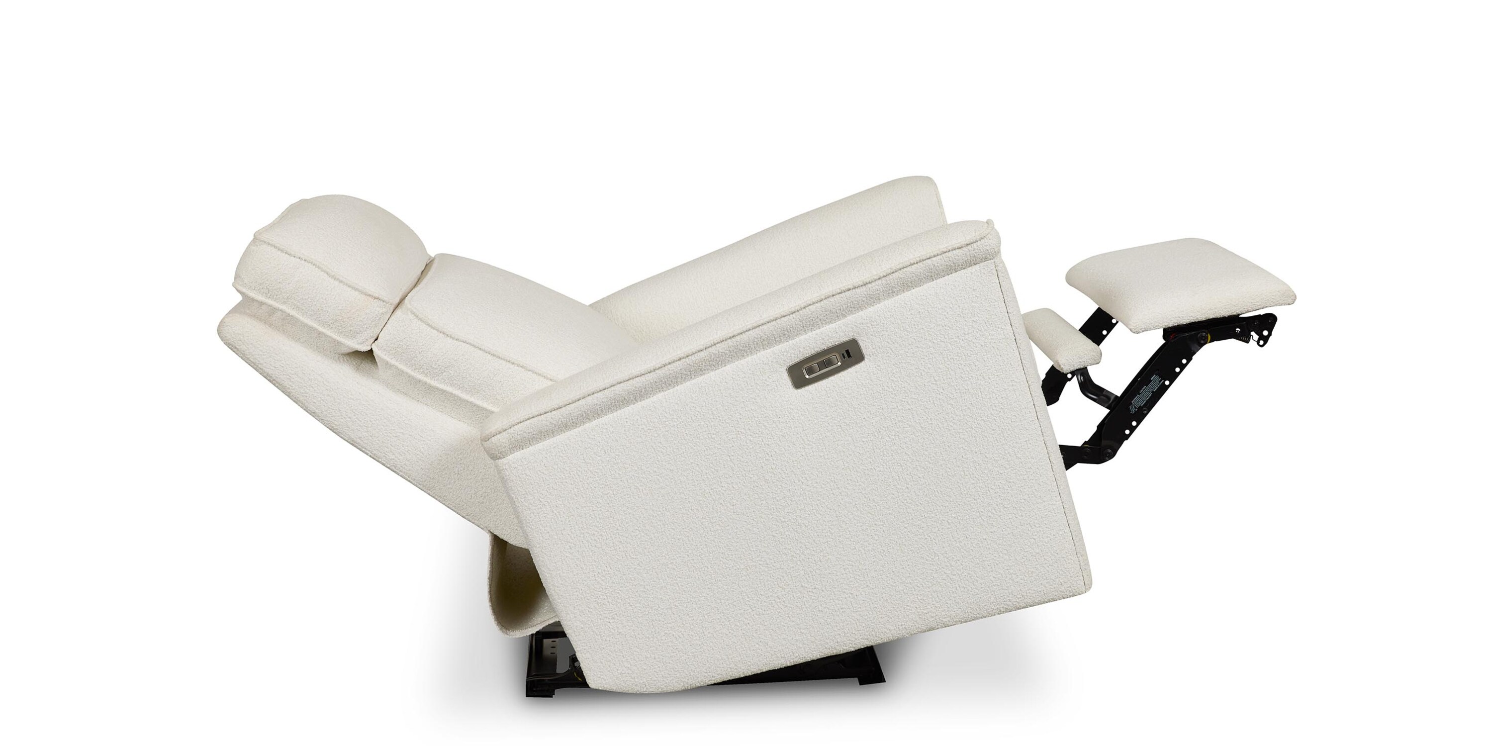 Ayden Pad Arm Lay Flat Power Lift Recliner | Bassett Furniture
