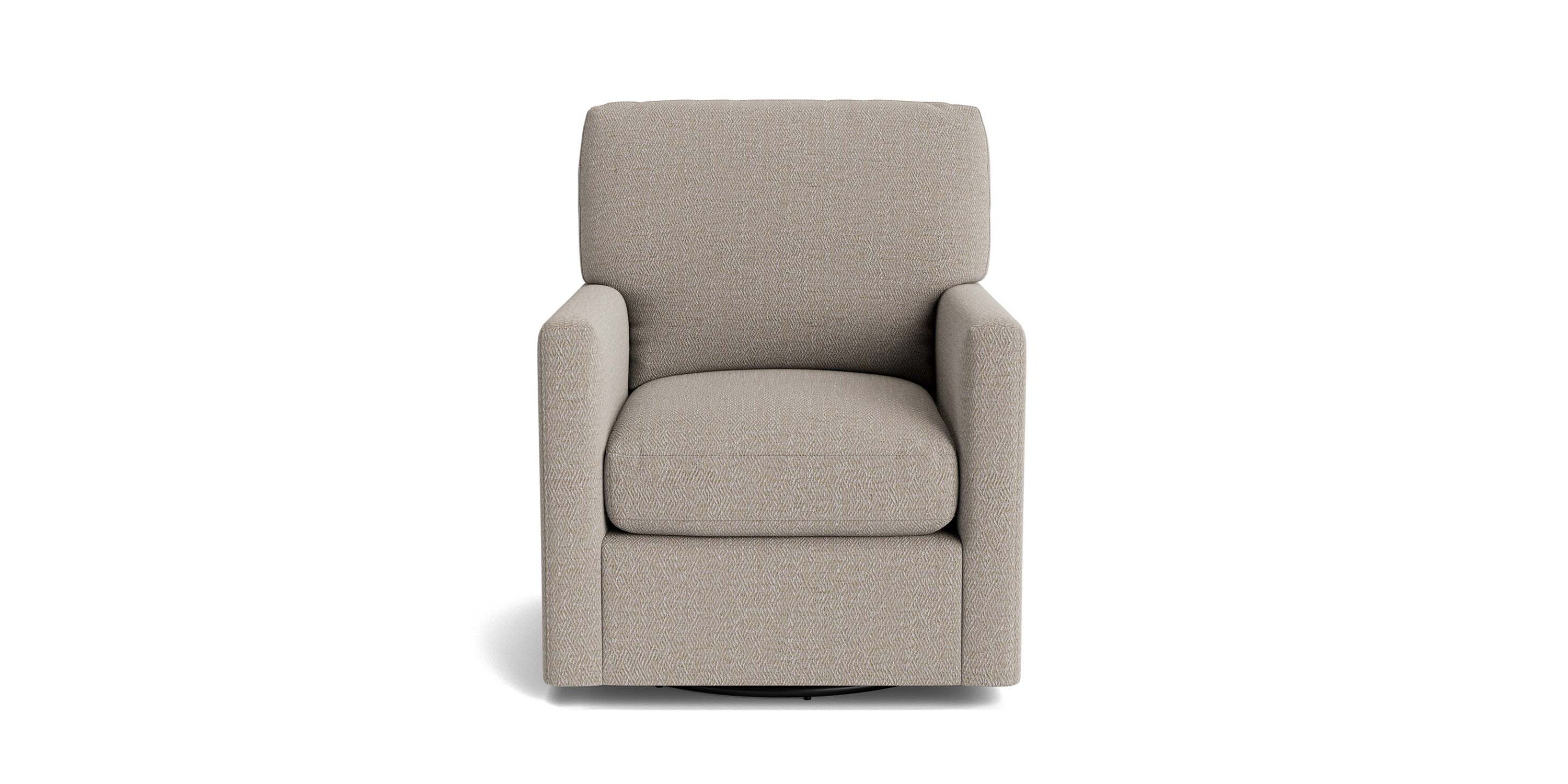 Trent Thin Track Arm Swivel Glider Chair | Bassett Furniture