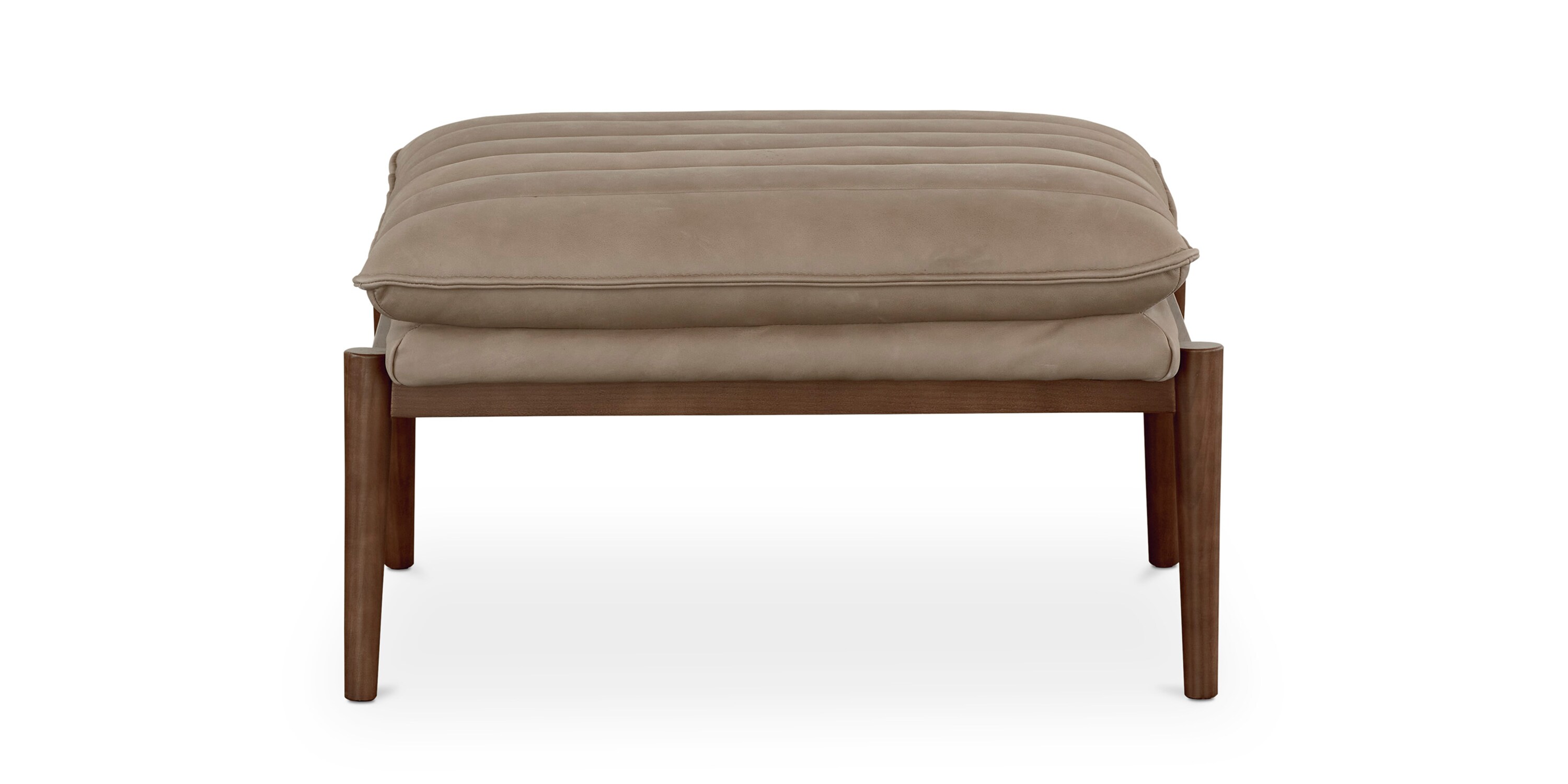 Ellis Leather Ottoman | Bassett Furniture