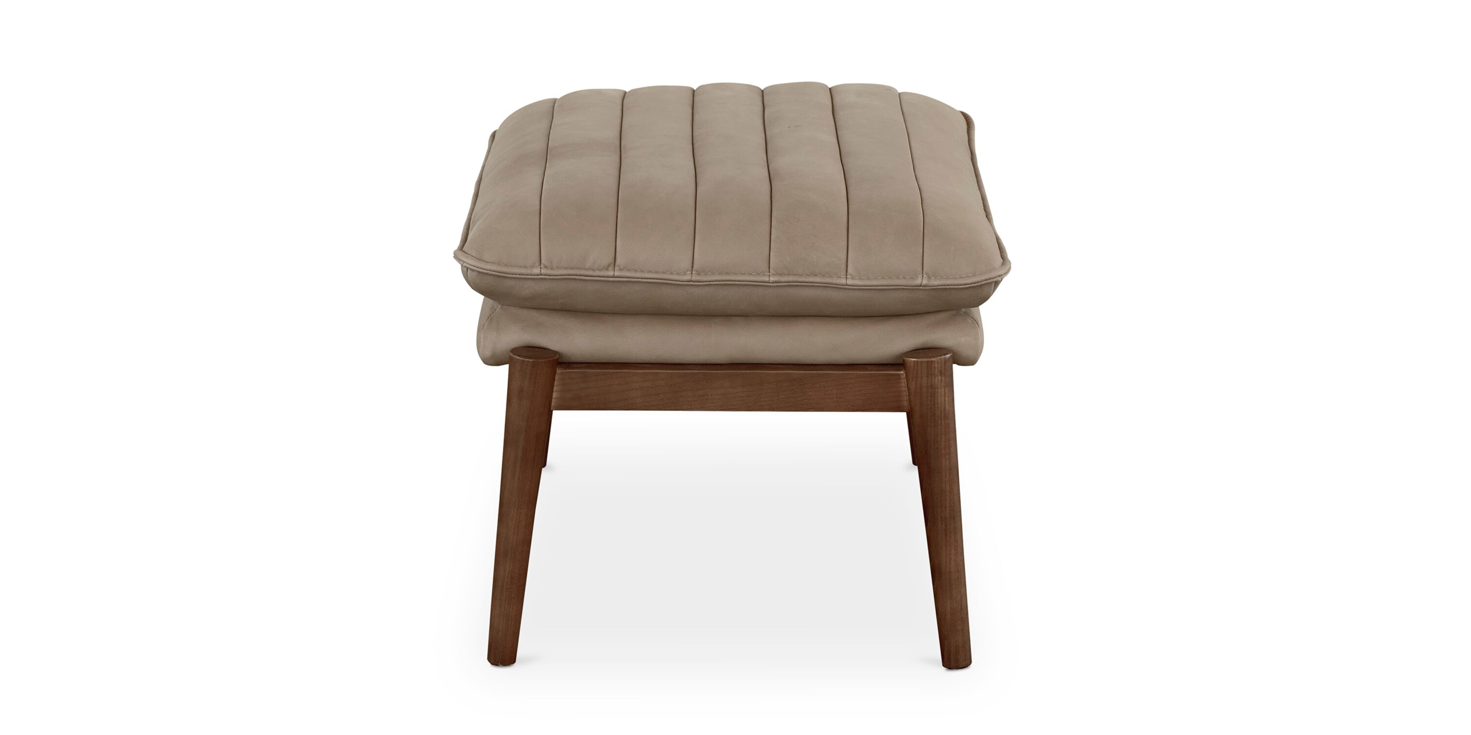 Ellis Leather Ottoman | Bassett Furniture