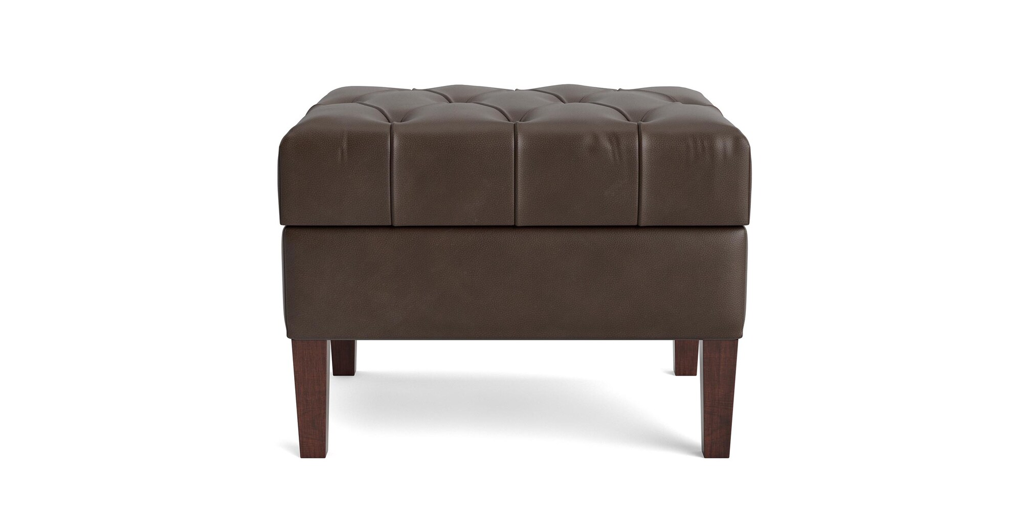 Dover Leather Rectangle Ottoman | Bassett Furniture