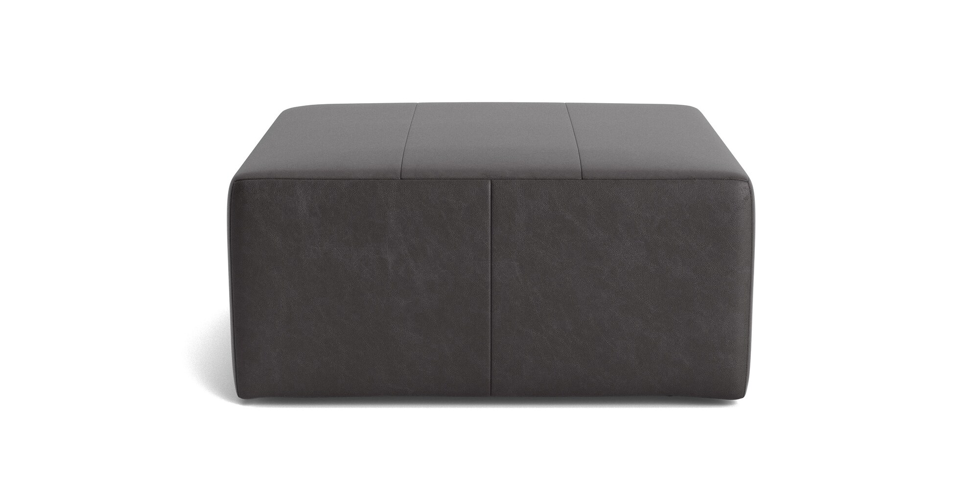 Kelly Leather Square Ottoman | Bassett Furniture