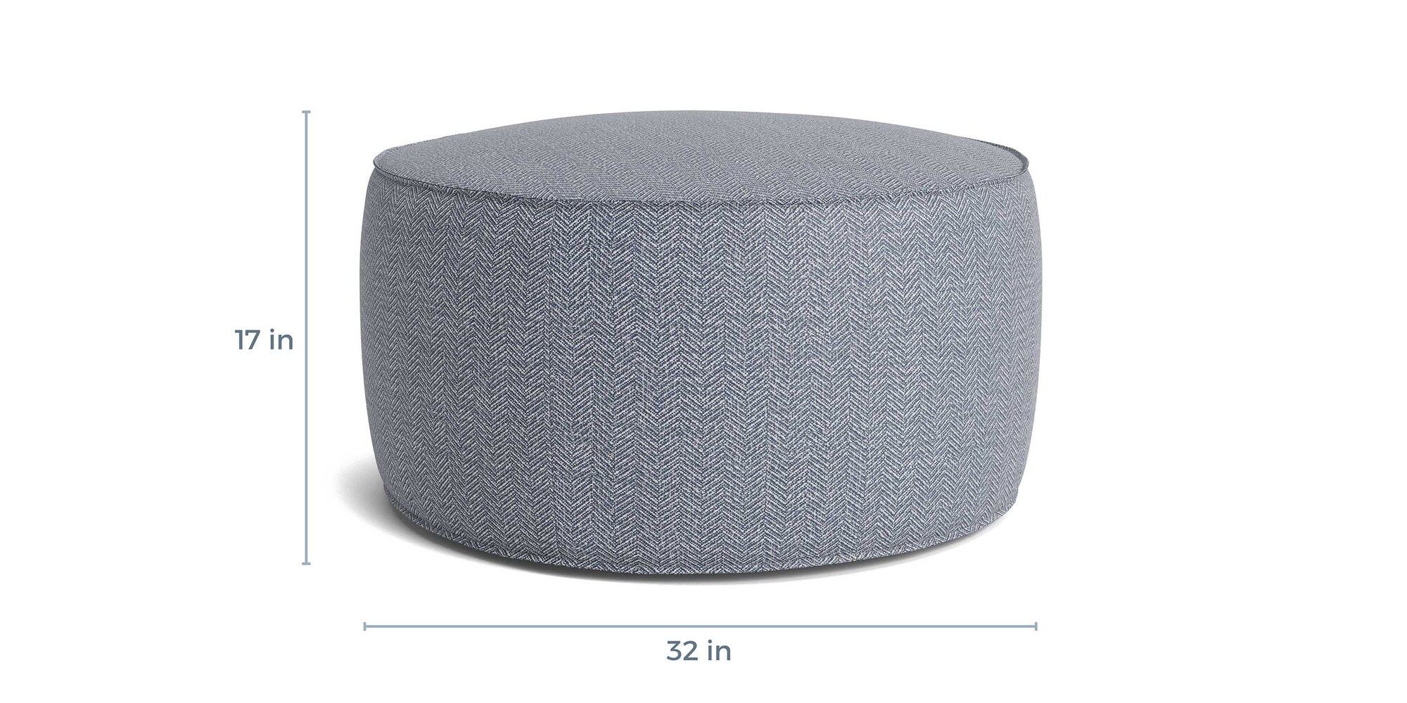 Rhonda Round Ottoman | Bassett Furniture