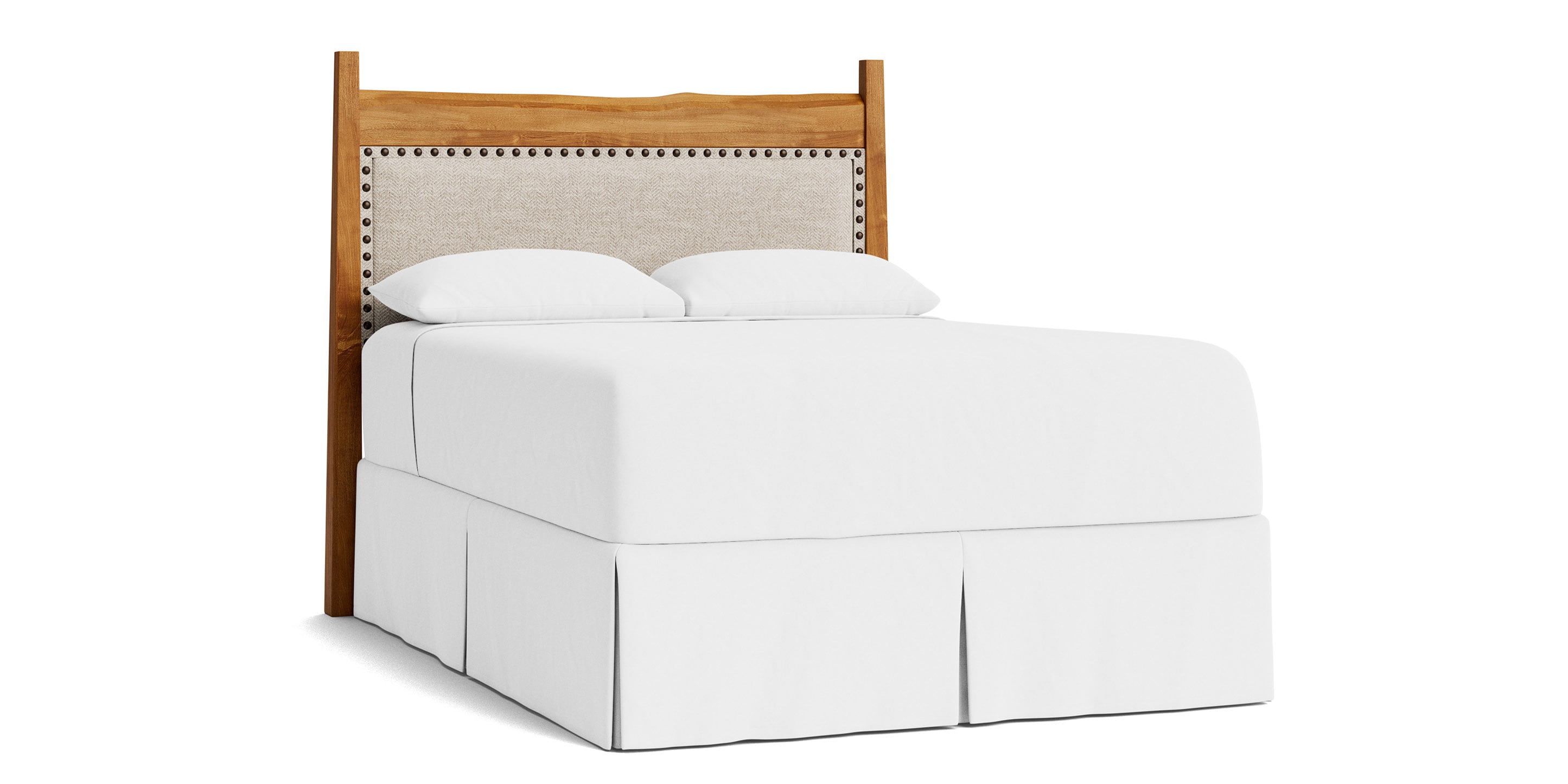Heritage Live Edge Upholstered Headboard | Bassett Furniture