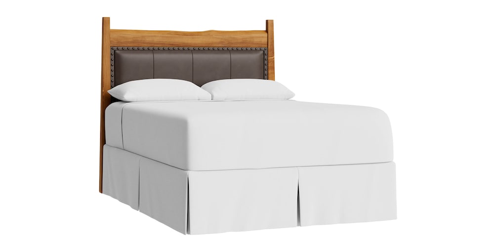 Heritage Live Edge Leather Upholstered Headboard | Bassett Furniture