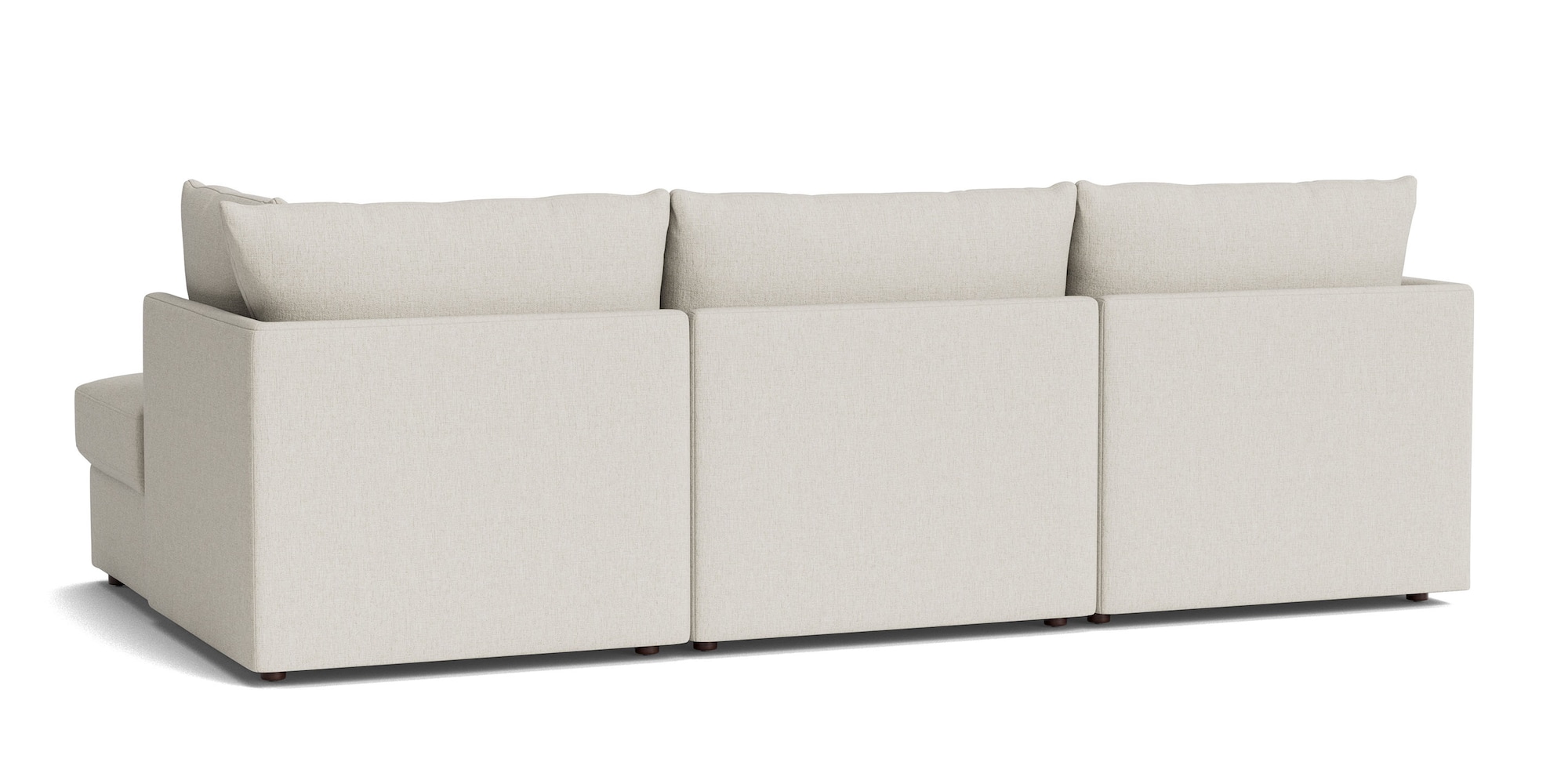 Beckham Thin Track Arm Modular Sofa with Ottoman | Bassett Furniture