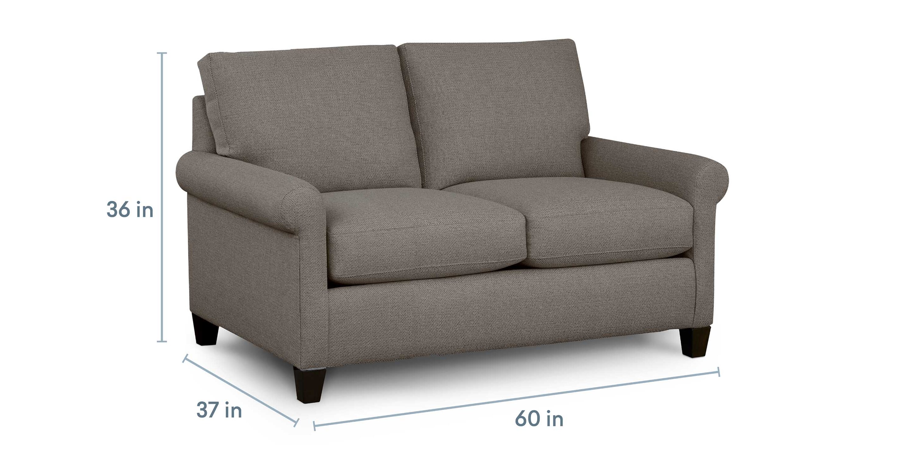 Spencer Roll Arm Loveseat | Bassett Furniture