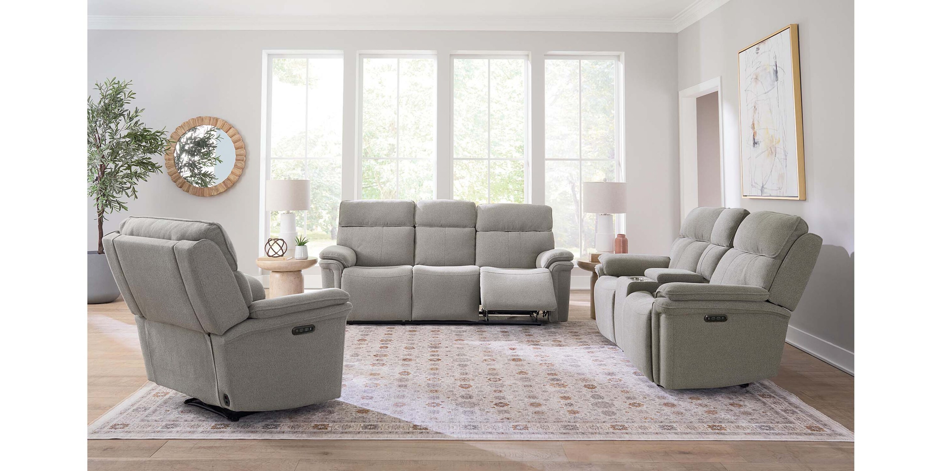 Andre Power Reclining Sofa | Bassett Furniture