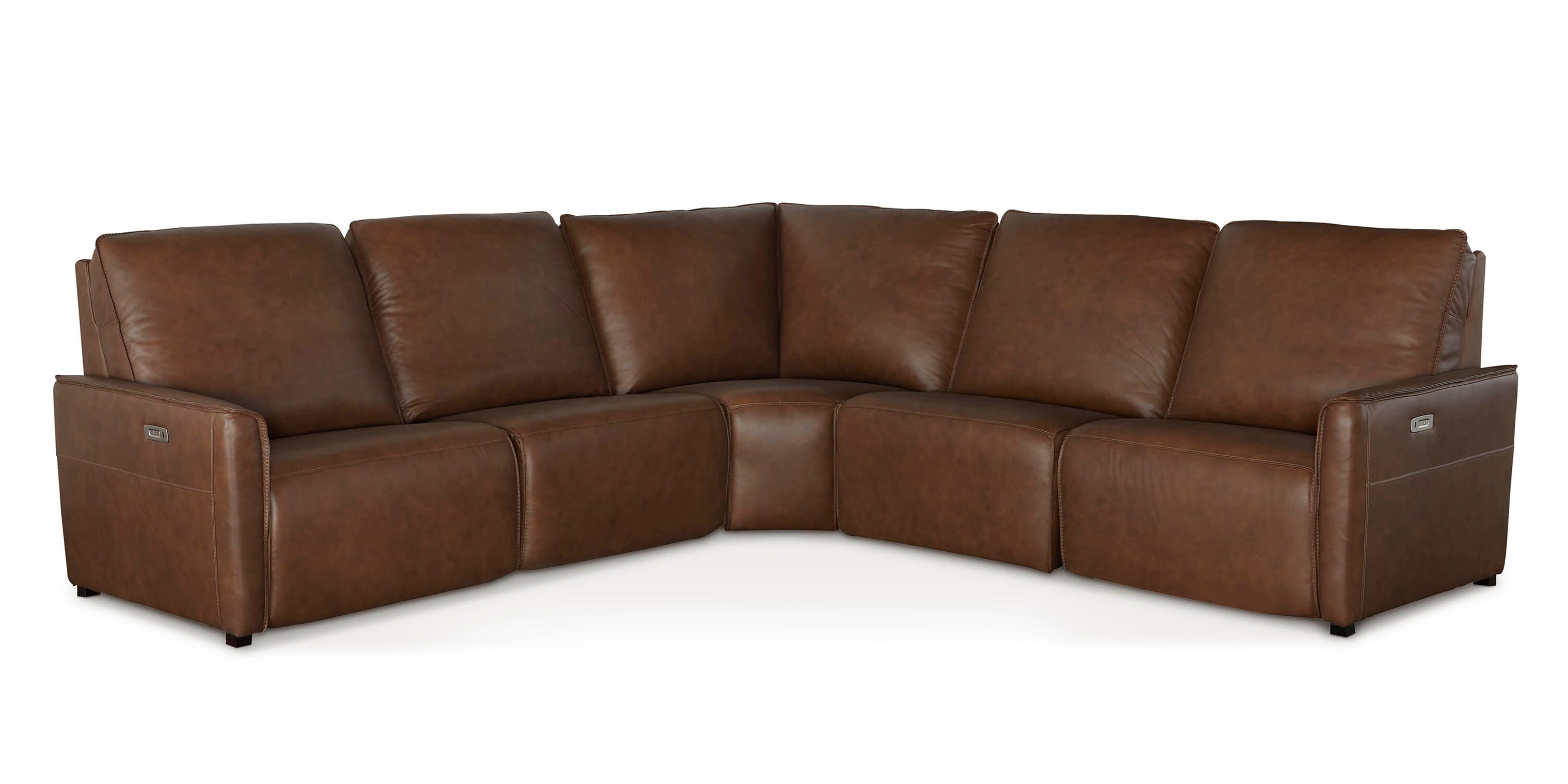 Custom Leather Sectionals | Luxurious Leather Sectional Sofas | Bassett ...
