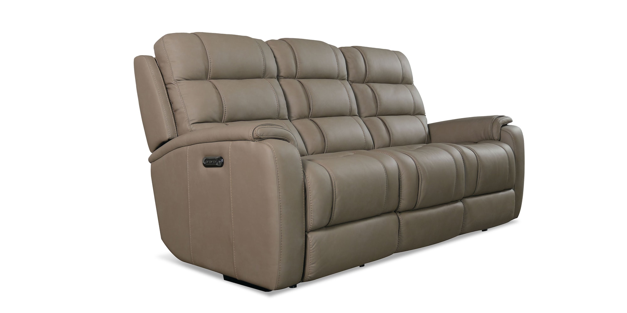 Wendell Leather Power Reclining Sofa | Bassett Furniture
