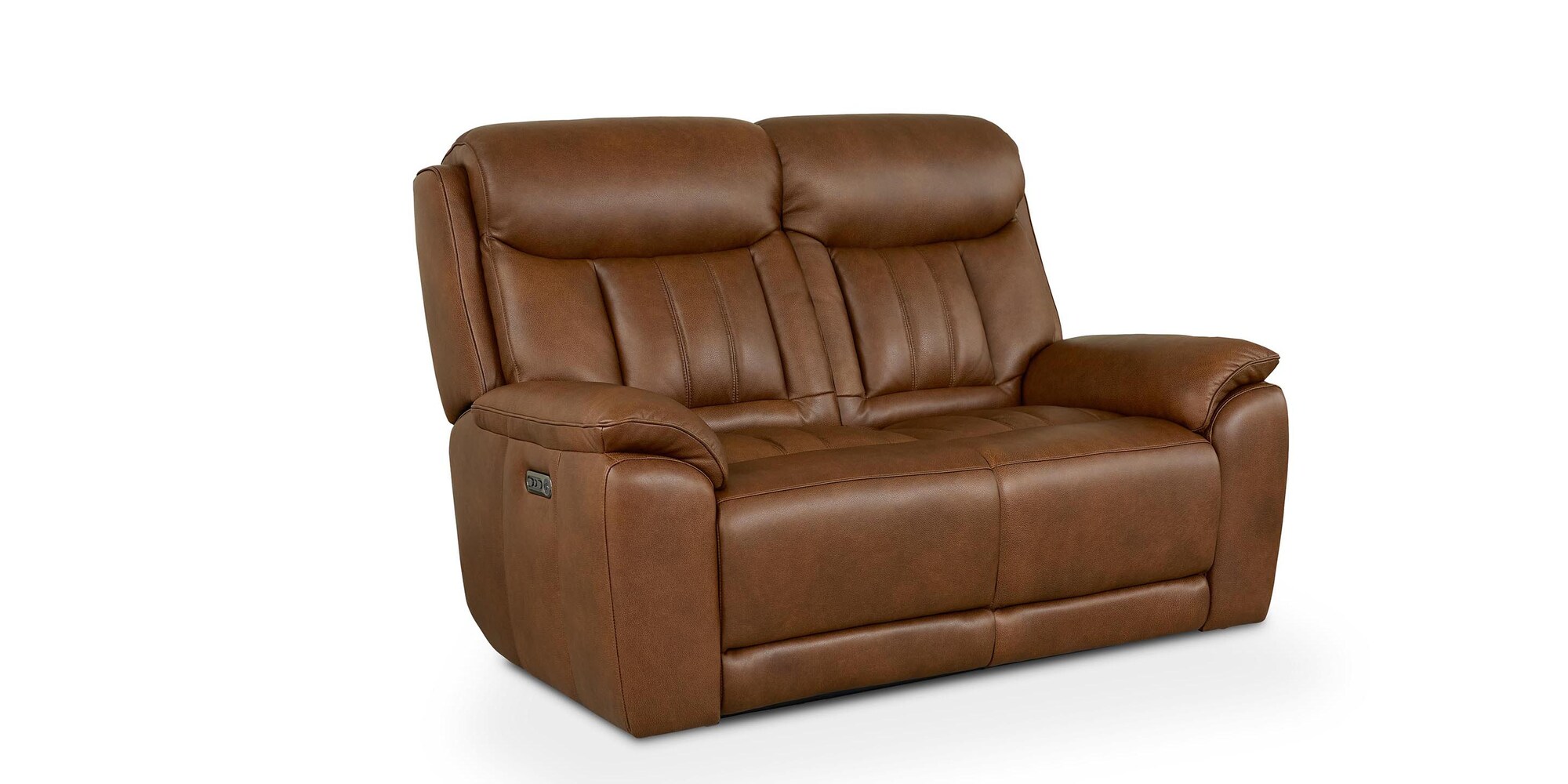 Benson Leather Power Reclining Loveseat | Bassett Furniture