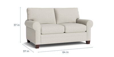 Carolina Roll Arm Loveseat | Bassett Furniture