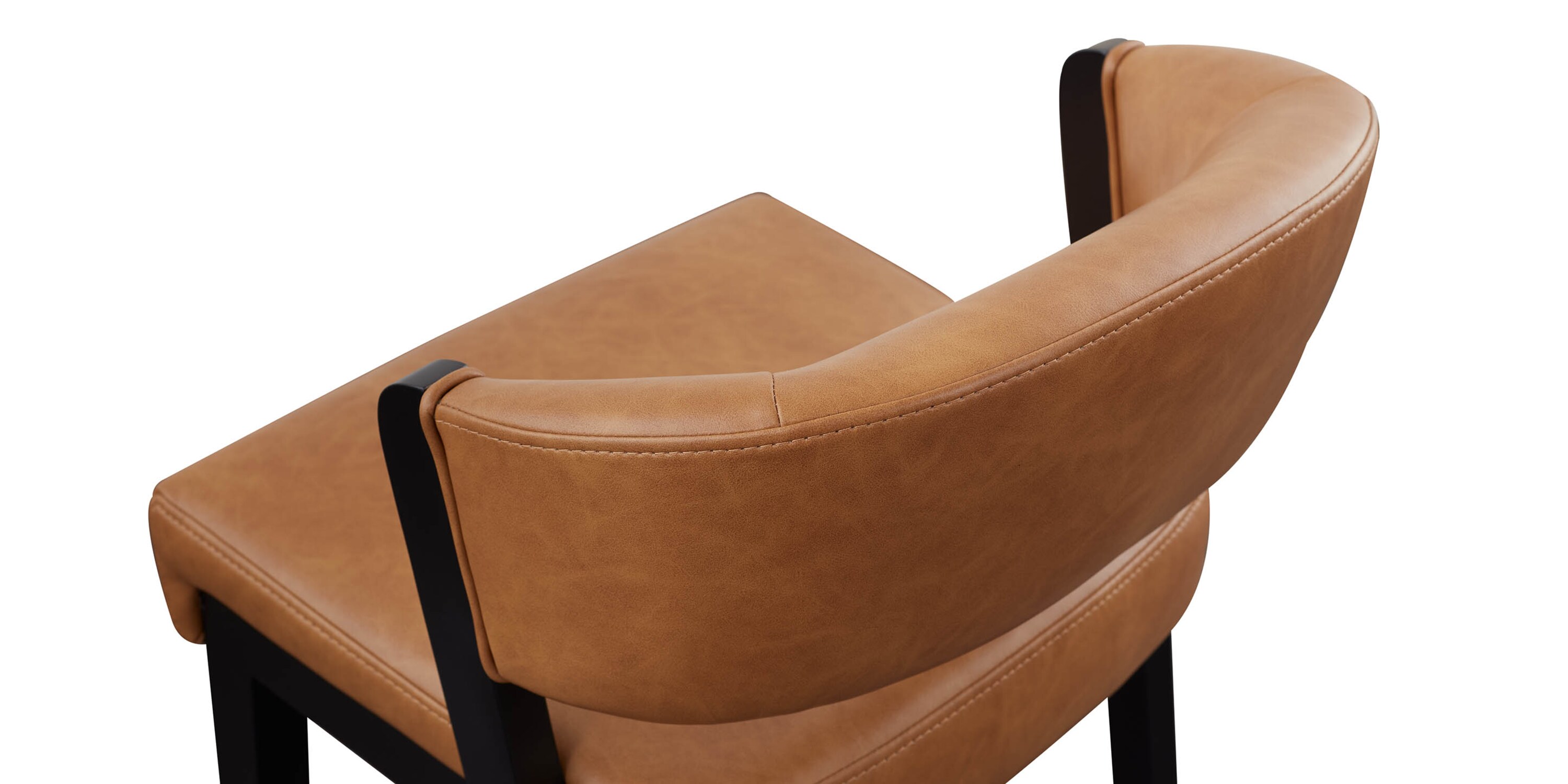 Asher Upholstered Faux Leather Counter Stool | Bassett Furniture