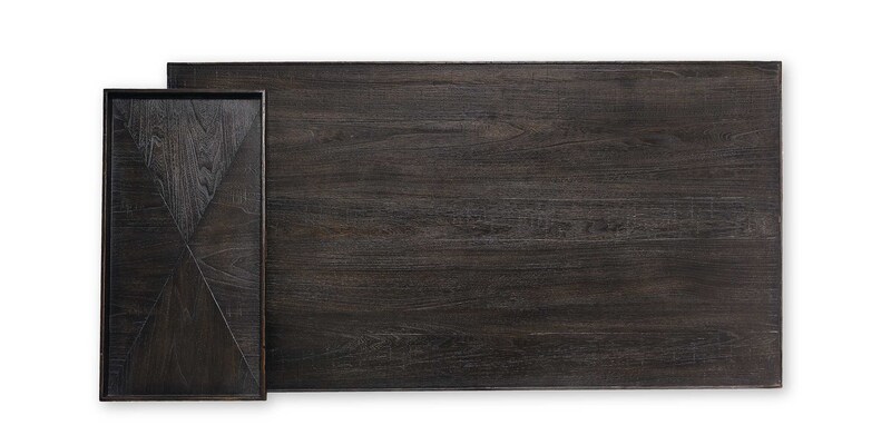 Woodridge Cavern Black Rectangular Cocktail Table | Bassett Furniture