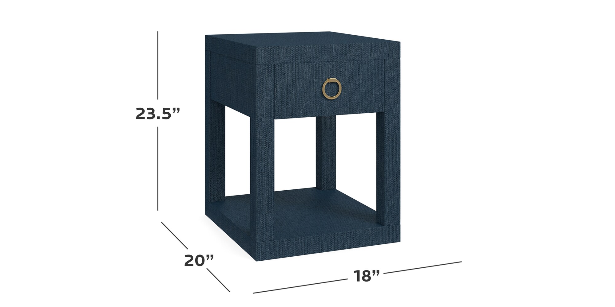 Ventura Raffia Chairside Table | Bassett Furniture