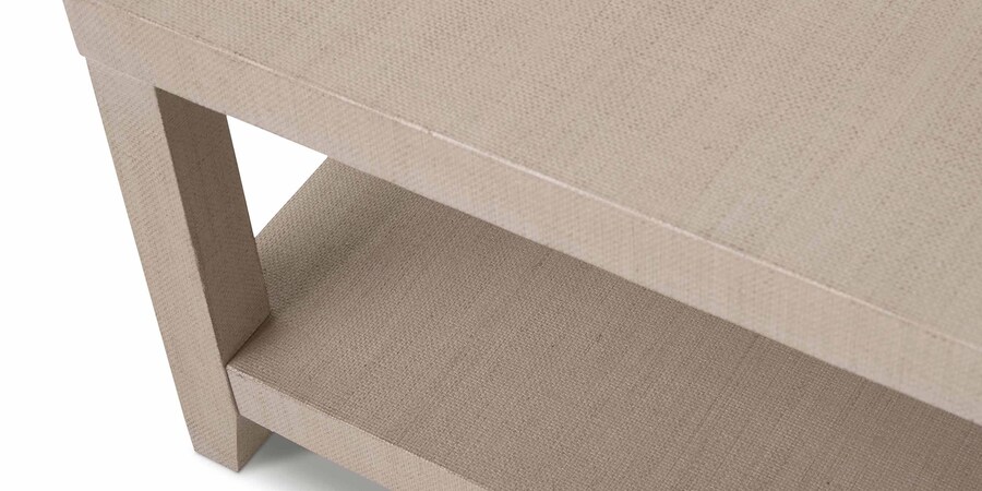 Ventura Raffia Rectangle Cocktail Table | Bassett Furniture