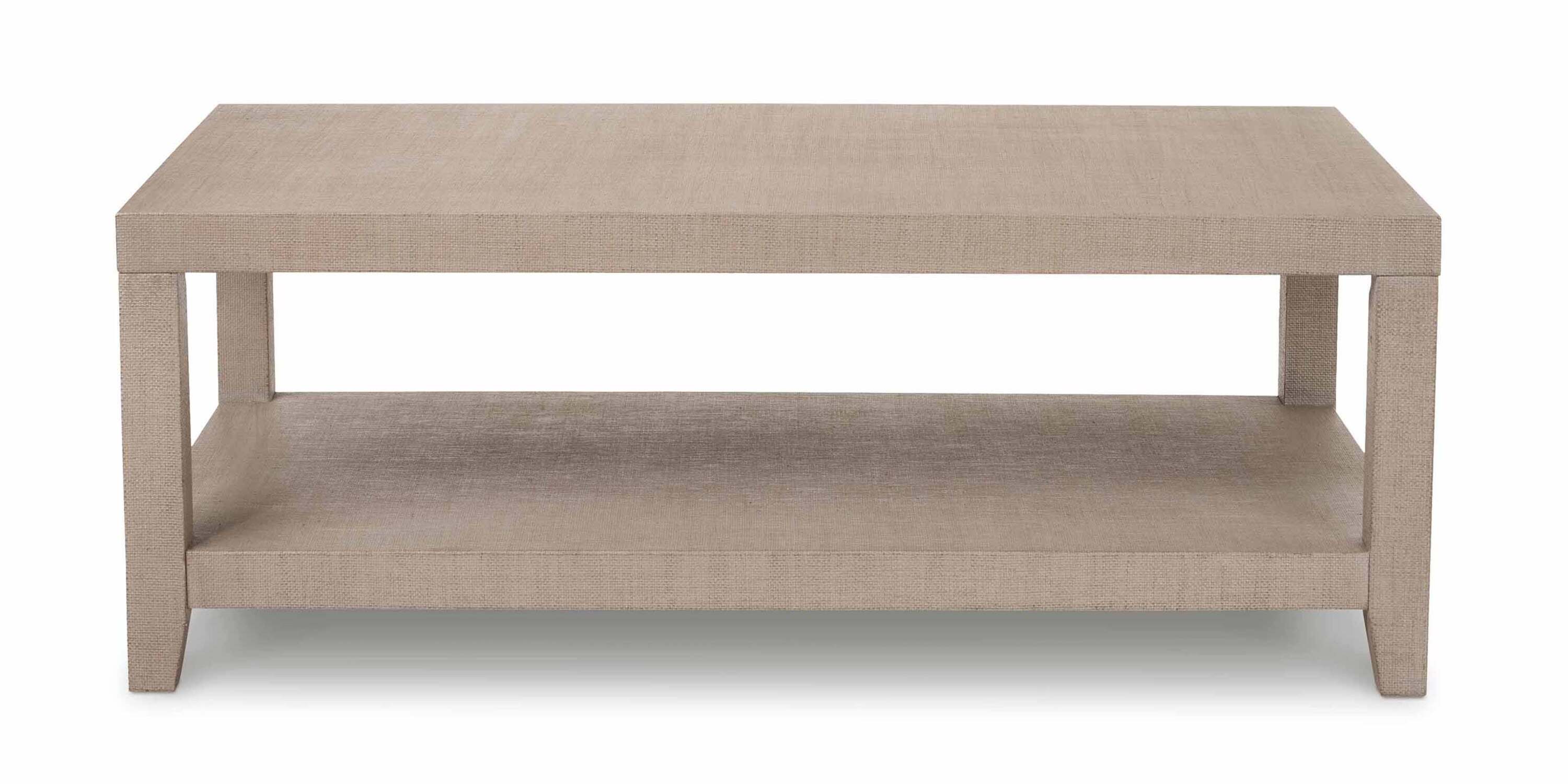 Ventura Raffia Rectangle Cocktail Table | Bassett Furniture