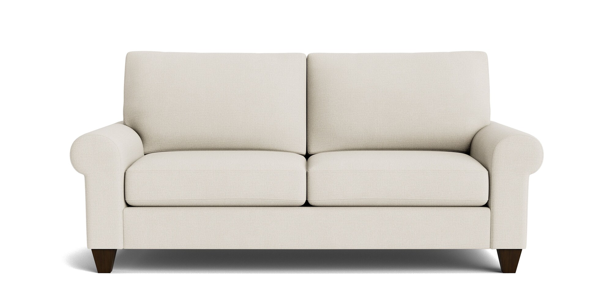 True Custom® Large Roll Arm Studio Sofa | Bassett Furniture