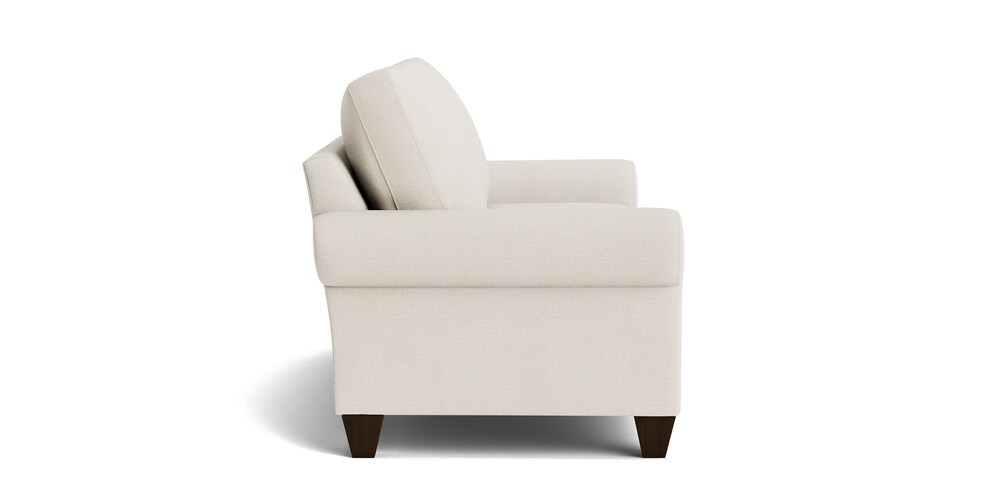 True Custom® Large Roll Arm Studio Sofa | Bassett Furniture