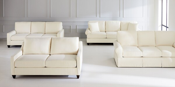 True Custom® Roll Arm Studio Sofa | Bassett Furniture