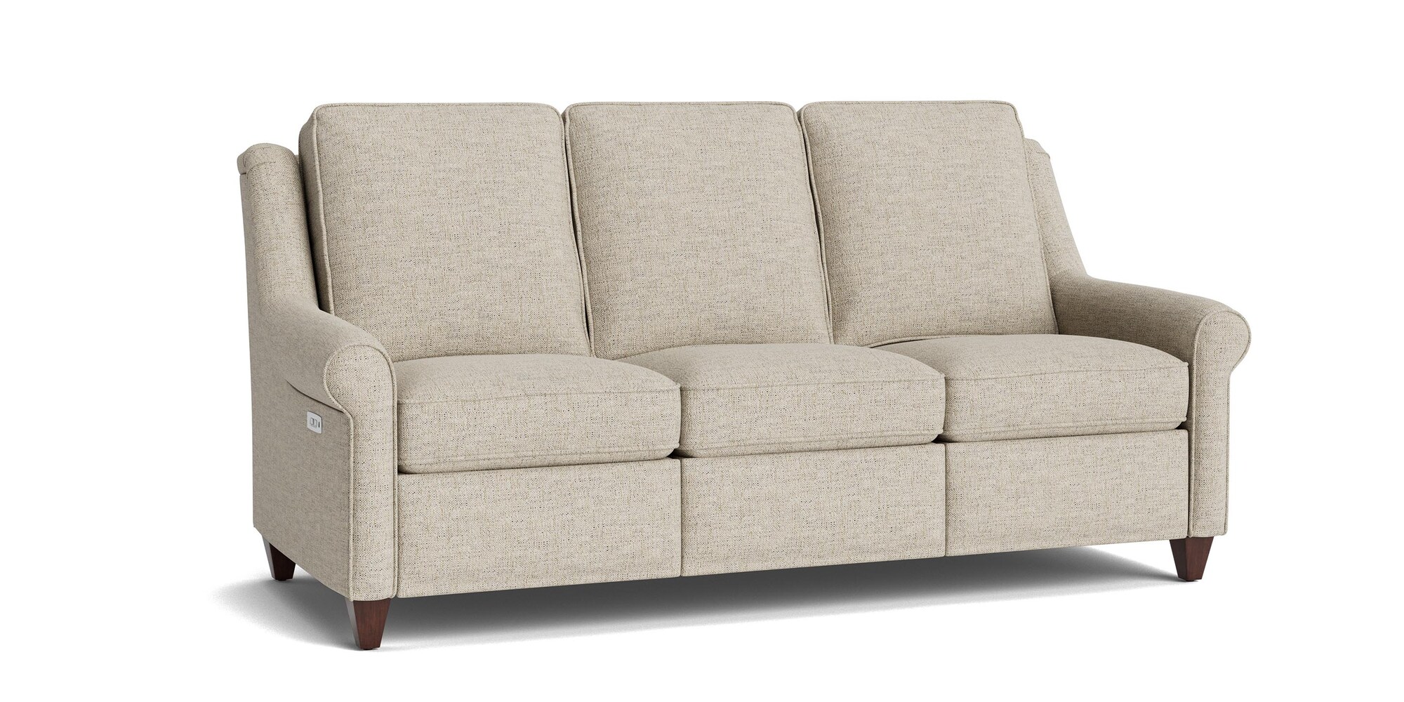 Magnificent Motion Roll Arm Reclining Sofa | Bassett Furniture