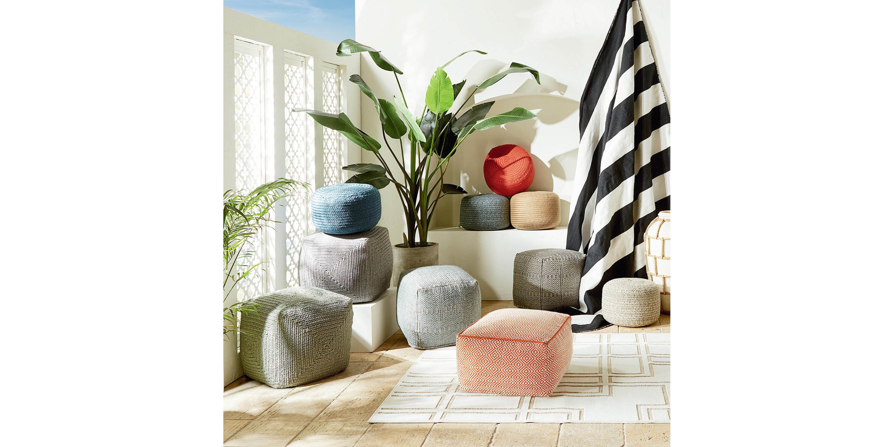 Sosha Pouf | Bassett Furniture